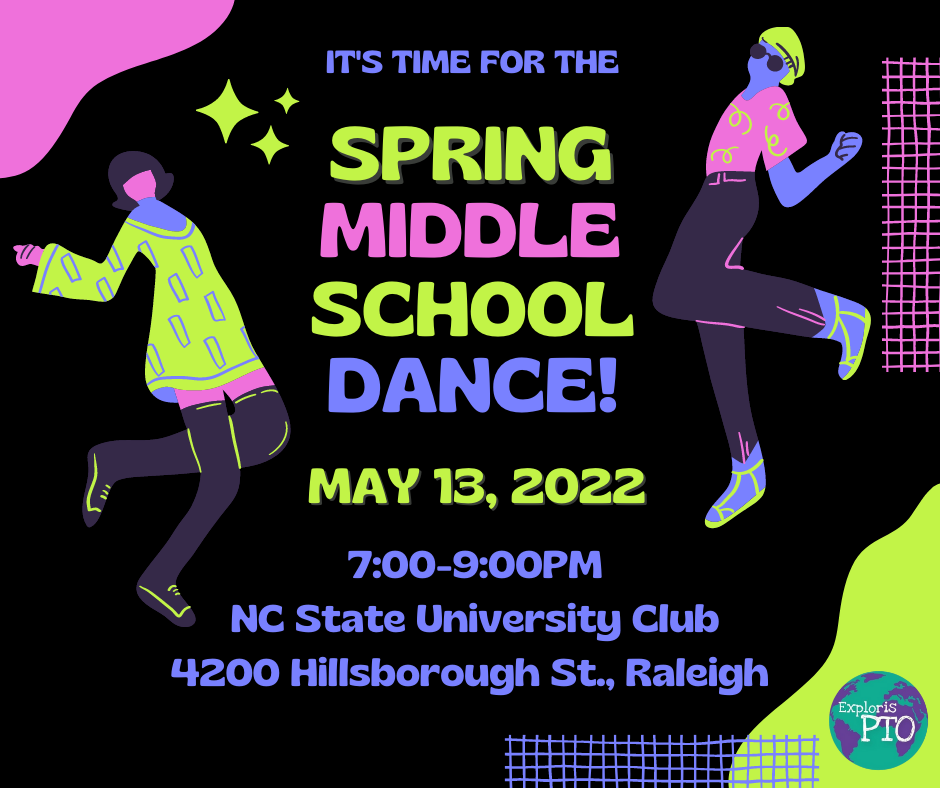 Middle School Dance! Get your tickets now – Exploris PTO