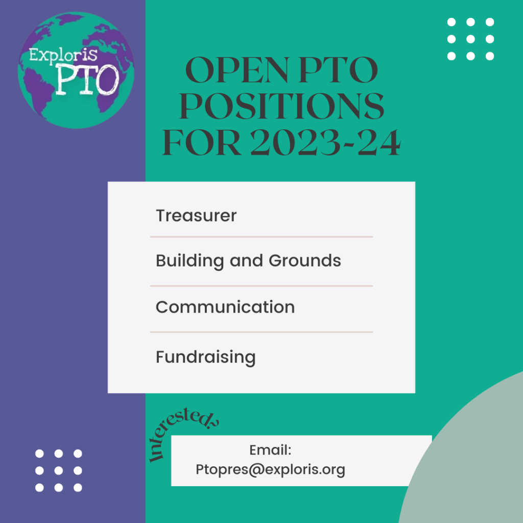 End of Year Teacher Gifts and PTO Openings – Exploris PTO